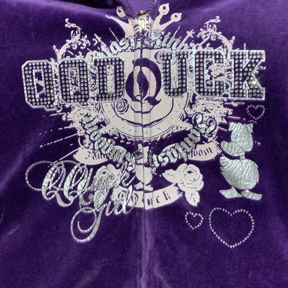 Tops | Purple Vintage Yk2 Cropped Zip Up Hoodie | Poshmark